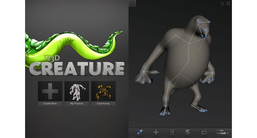 Autodesk 123D Creatures te permite modelar monstruosos personajes 3D con el iPad | iPodTotal